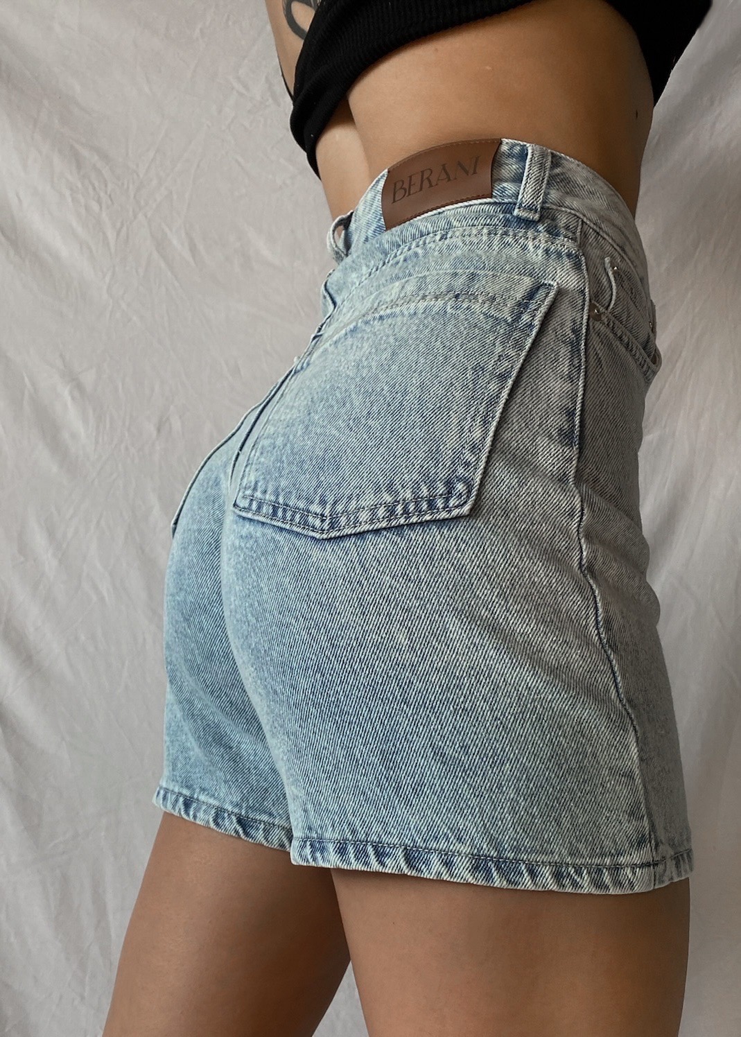 shorty jeansowe od BeraniStore - mini jeans light blue